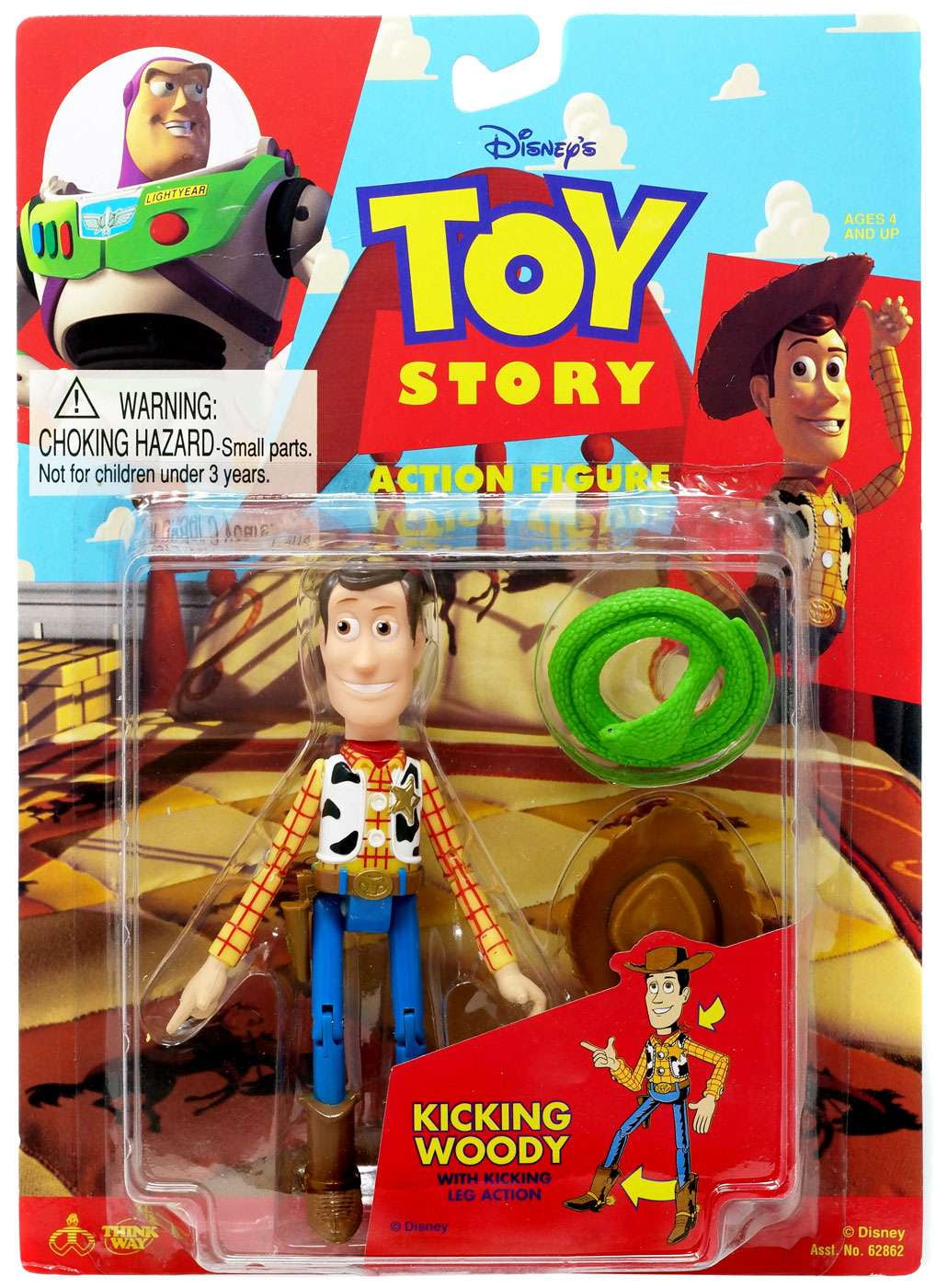 Toy Story Kicking Woody Action Figure (with Kicking Leg Action ...