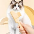 Self-Cleaning Pet Grooming Comb - 1-Button Hair Release Brush with ...