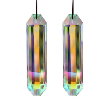 60mm Colorful Hanging Crystal Suncatcher - Window Decor, Chandelier ...