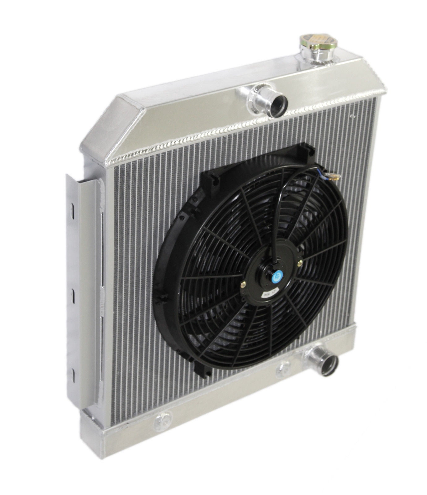 3 Core Performance RADIATOR+14" Fan for 55-57 Chevy Bel Air/ Nomad V8 ...