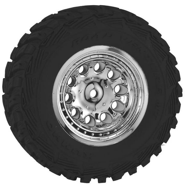 Revolver Wheels - Traxxas Slash 2WD Front - Chrome - Walmart.com ...