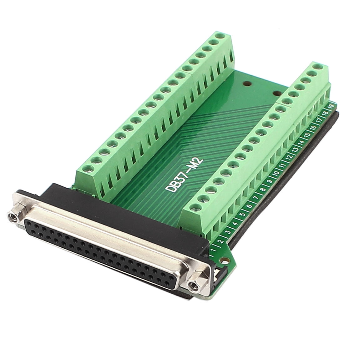 DB37 D-SUB Female 37pin Terminal Breakout PCB Board 2 Row Screw Adapter ...