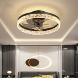 ZToonmas Fan Led Invisible Ceiling Fan with Modern Dimmable Ceiling Fan ...
