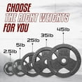 Yes4All Tri-Grip Handles Olympic Weight Plates/Cast Iron Weight Plates ...