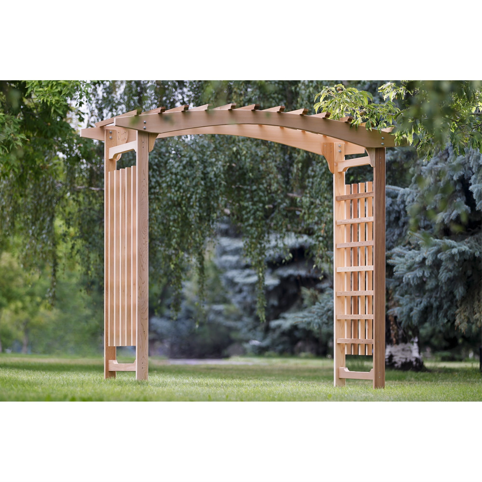 Click here for All Things Cedar  Pagoda Wedding Arbor prices