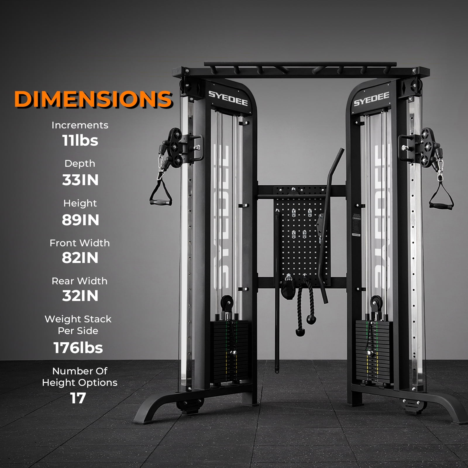 Syedee Functional Trainer with 352lbs Weight Stack, Philippines | Ubuy