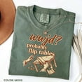 Comfort Colors Funny Christian T-Shirt - WWJD Probably Flip Tables ...