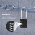 2 Pack Outdoor Combination Padlock Long Shackle Lock 6.5cm Shackle ...