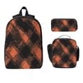 3pcs Casual Daypack 17 Inch Backpack Set Bookbag+Pencil Case+Lunch Bag ...