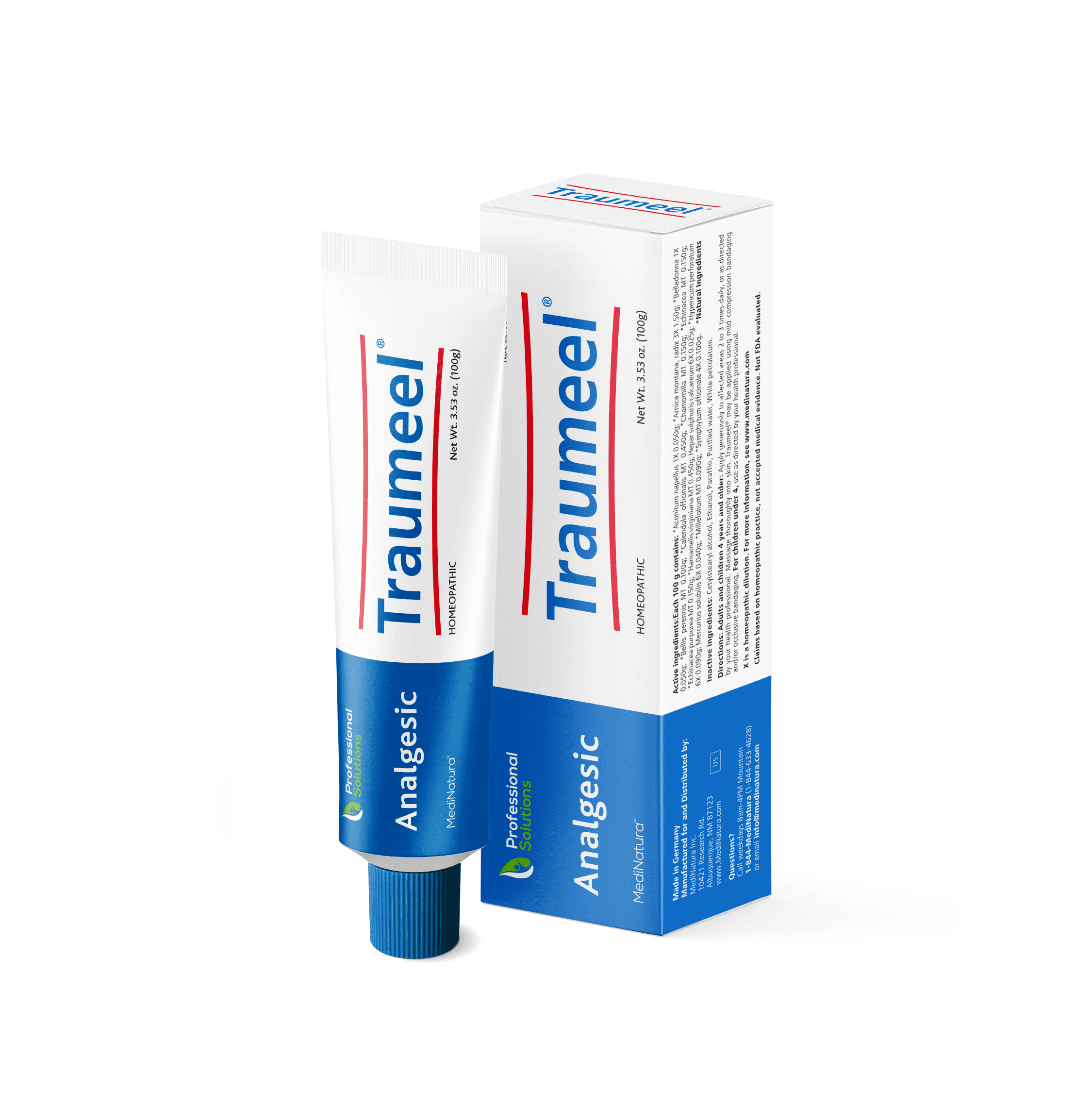 Traumeel Analgesic Ointment, Natural Homeopathic Pain Relief, 3.53 oz ...