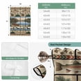Farmhouse Cabin Tie Up Curtains for Window, Thermal Insulated Balloon ...