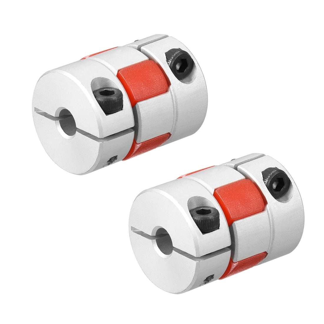 2pcs Shaft Coupling 4mm To 4mm Bore L25xD20 Flexible Coupler Joint For