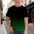 Big Shirts for Boys Girls Short Sleeve Gradient Color Print Knit ...