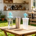 BBilaBu Cute Star Straw Covers Cap Toppers,Reusable Cute Silicone Straw ...