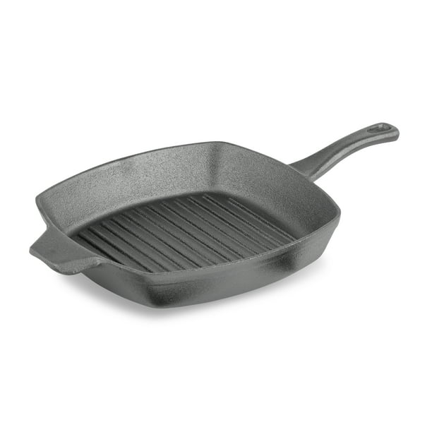 Calphalon Pre-seasoned 10-Inch Cast Iron Grill Pan - Walmart.com ...