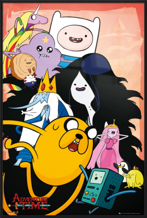 Adventure Time - Framed TV Show Poster / Print (Character Collage ...