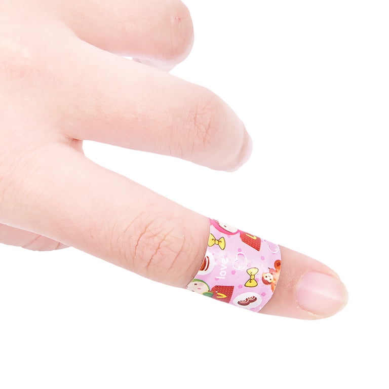 Cartoon Band Aid On Finger