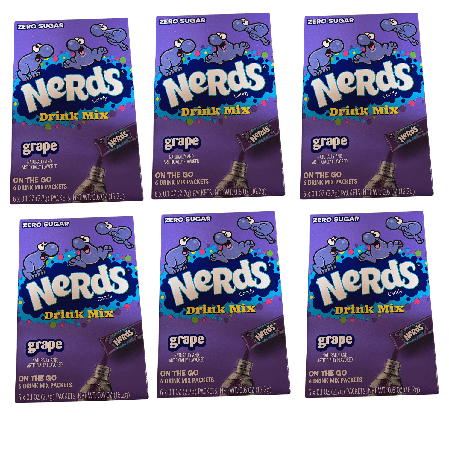 Nerds On The Go Powdered Drink Mix Grape Flavor, Zero Sugar Low ...