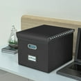 File Storage Box with Lid Hanging Office Document Organizer Metal ...