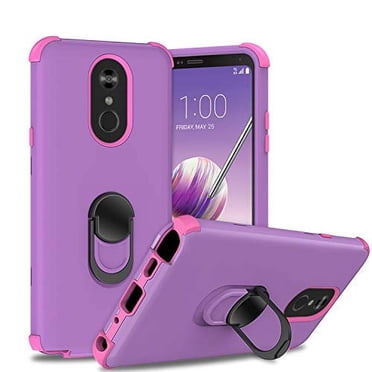 LG Stylo 5 Case, Ring Stand Liquid Floating Quicksand Bling Phone Cover ...