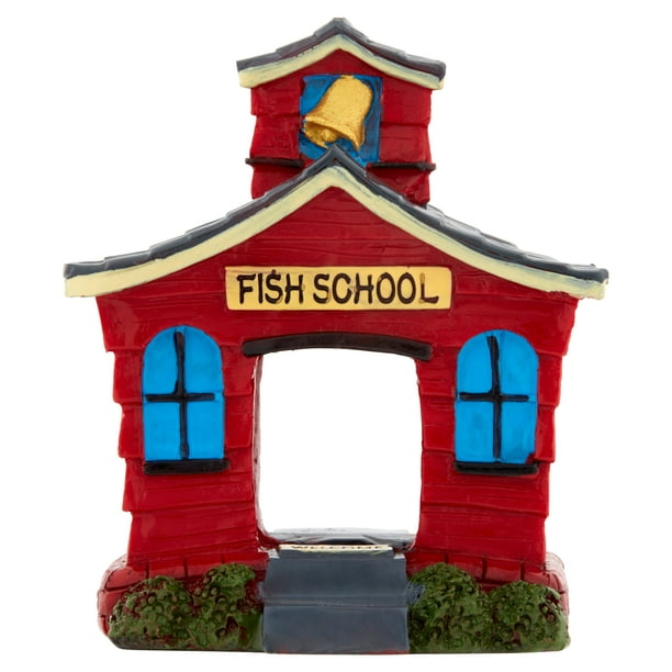 Aqua Culture Red Fish School Aquarium Polyresin Ornament - Walmart.com