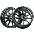Primax P49-52778542N 17 x 8.25 in. Chromium Wheel Rims with 5 x 100 mm Outer Shell, Black ...