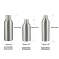 Set of 5 User Friendly Aluminum Bottles With Secure Sealing Caps Sturdy ...