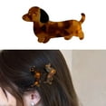 Adorkable Cartoon Hair Clip Lovely Puppy Hair Clip Dachshund Hairpins ...