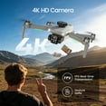 GPS Drone with Screen Remote Controller, Wefone L106 Drones with 4K ...