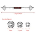 30KG Weight Dumbbell Set Adjustable Cap Gym Barbell Plates Home Body ...