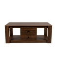 MINCETA Coffee Table,Modern Wooden Rectangle Coffee Tables with Storage ...