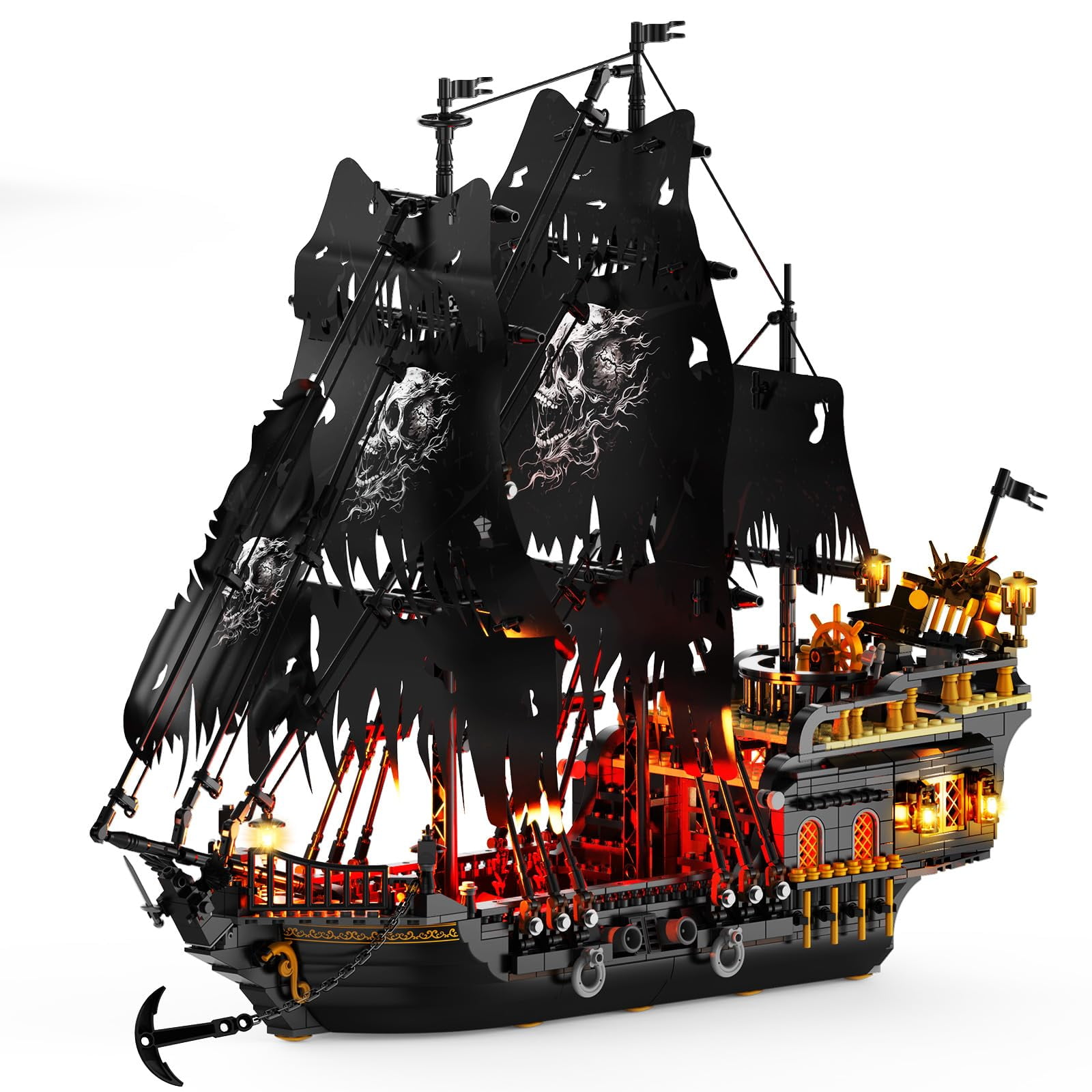 Click here for Nutcracker Pirate Ship Building Set With Led Light... prices