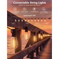 10FT Outdoor String Lights, 10 ST40 Edison LED Patio Lights - Walmart.com