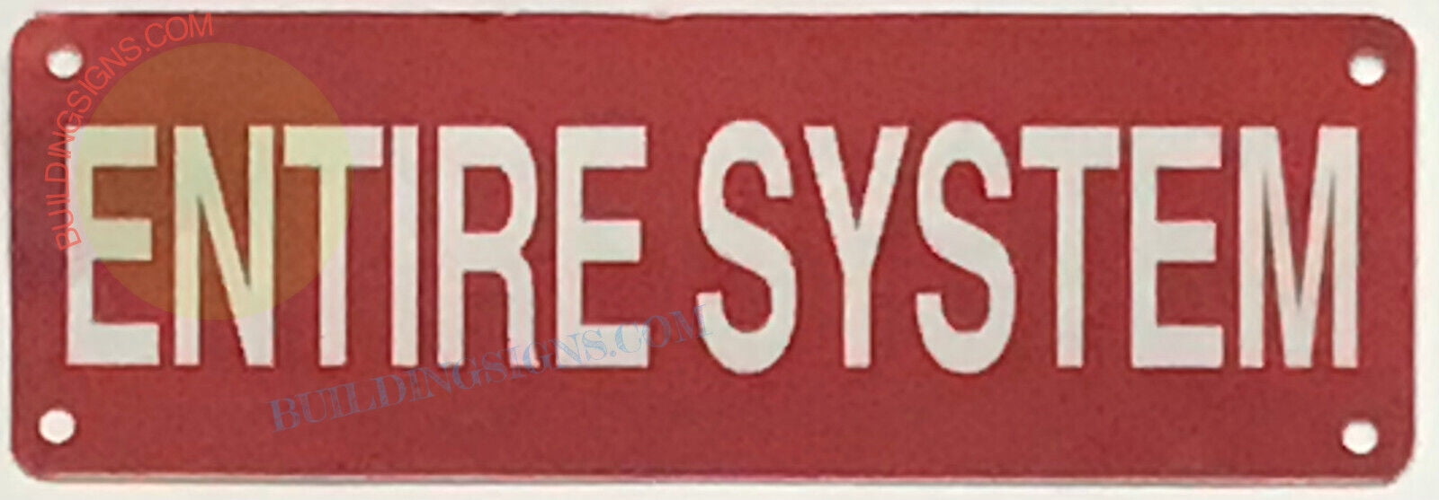 ENTIRE SYSTEM SIGN (2X6,RED,ALUMINUM) -ref19722 - Walmart.com