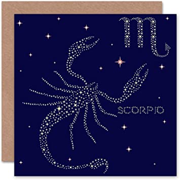 Astrology Scorpio Star Sign Constellation Greetings Card Plus Envelope ...
