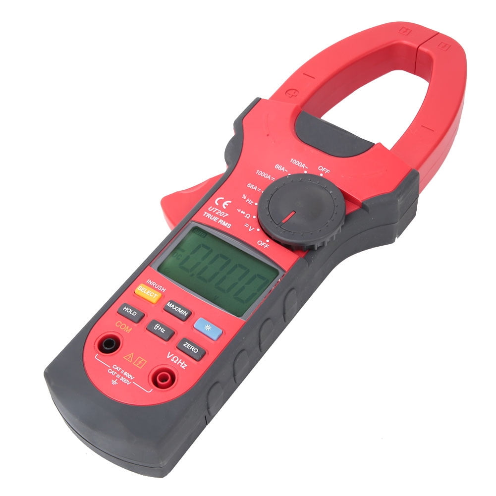 Multímetro Digital Pinza Amperimétrica NikouMX UT207 UT208 UT209 Rojo y ...