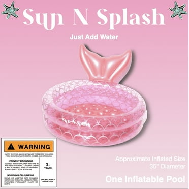 Summer Waves® 59" Plastic Wading Kiddie Pool - Pink - Walmart.com