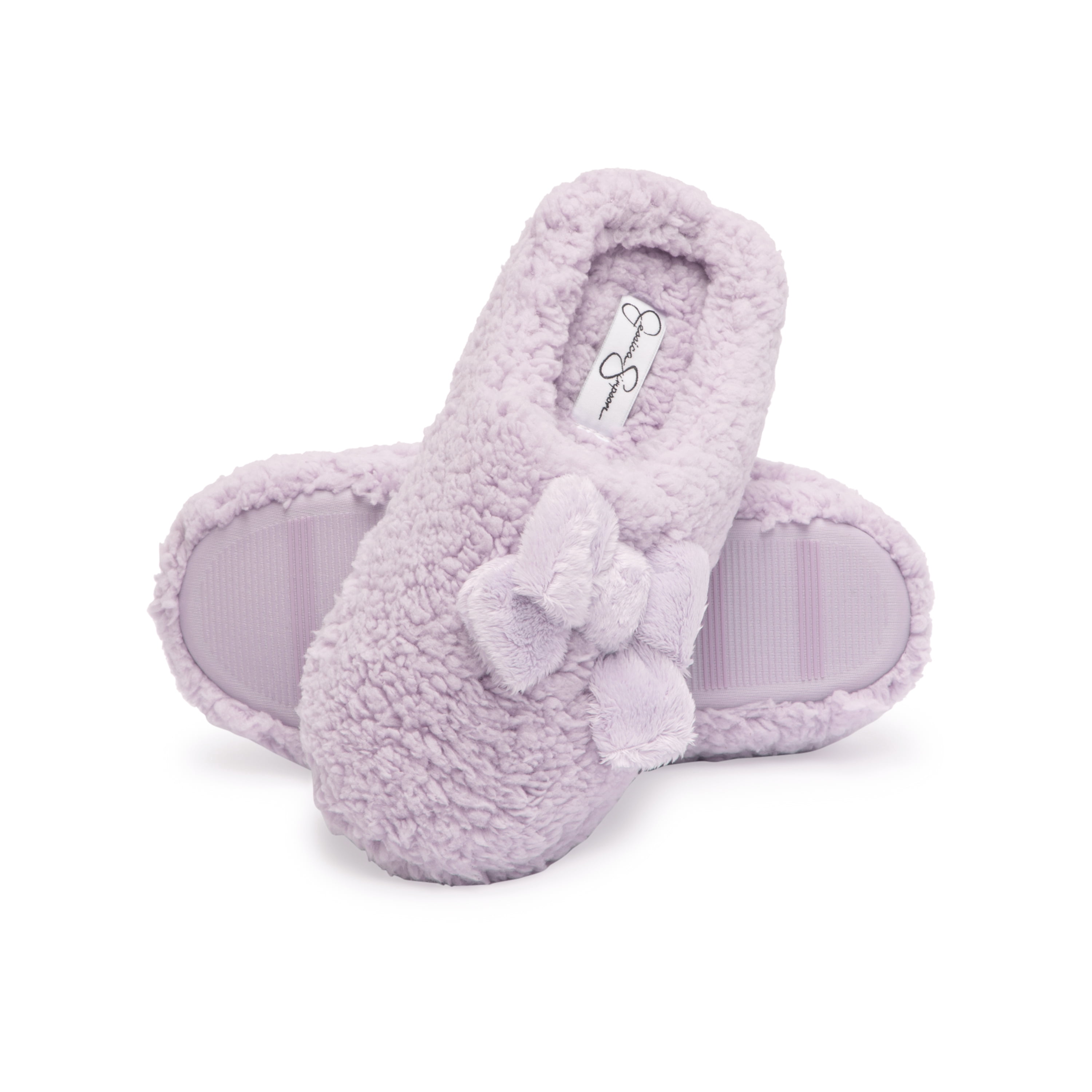 Jessica Simpson Womens Plush Marshmallow Slide On House Slipper Clog ...