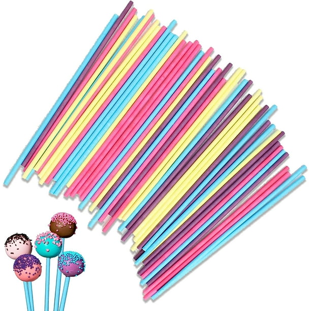SHAR Set of 50 Sticks for Lollipops and Cake Pops, Paper Sticks for ...