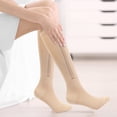 Avdolw Zipper 15-20mmHg Knee High Compression Socks Breathable Stretch ...