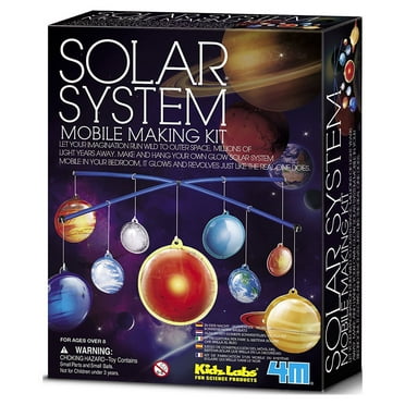 4M 3D Glow-in-the-Dark Solar System Model Making Science Kit, Stem ...