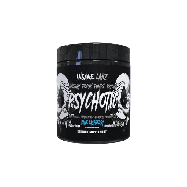 INSANE LABZ PSYCHOTIC BLACK 35 SERV BLUE RASPBERRY | Bodega Aurrera en ...