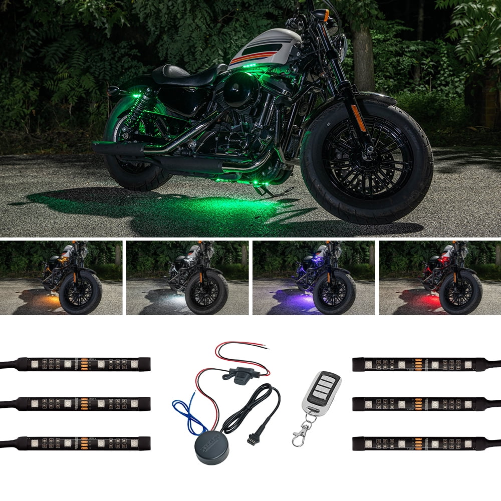 LEDGlow 6pc Advanced Million Color Mini SMD Motorcycle Light Kit ...