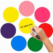 Numbers Line Up Floor Decals Spots Round Bright Color Markers 4 Inches ...