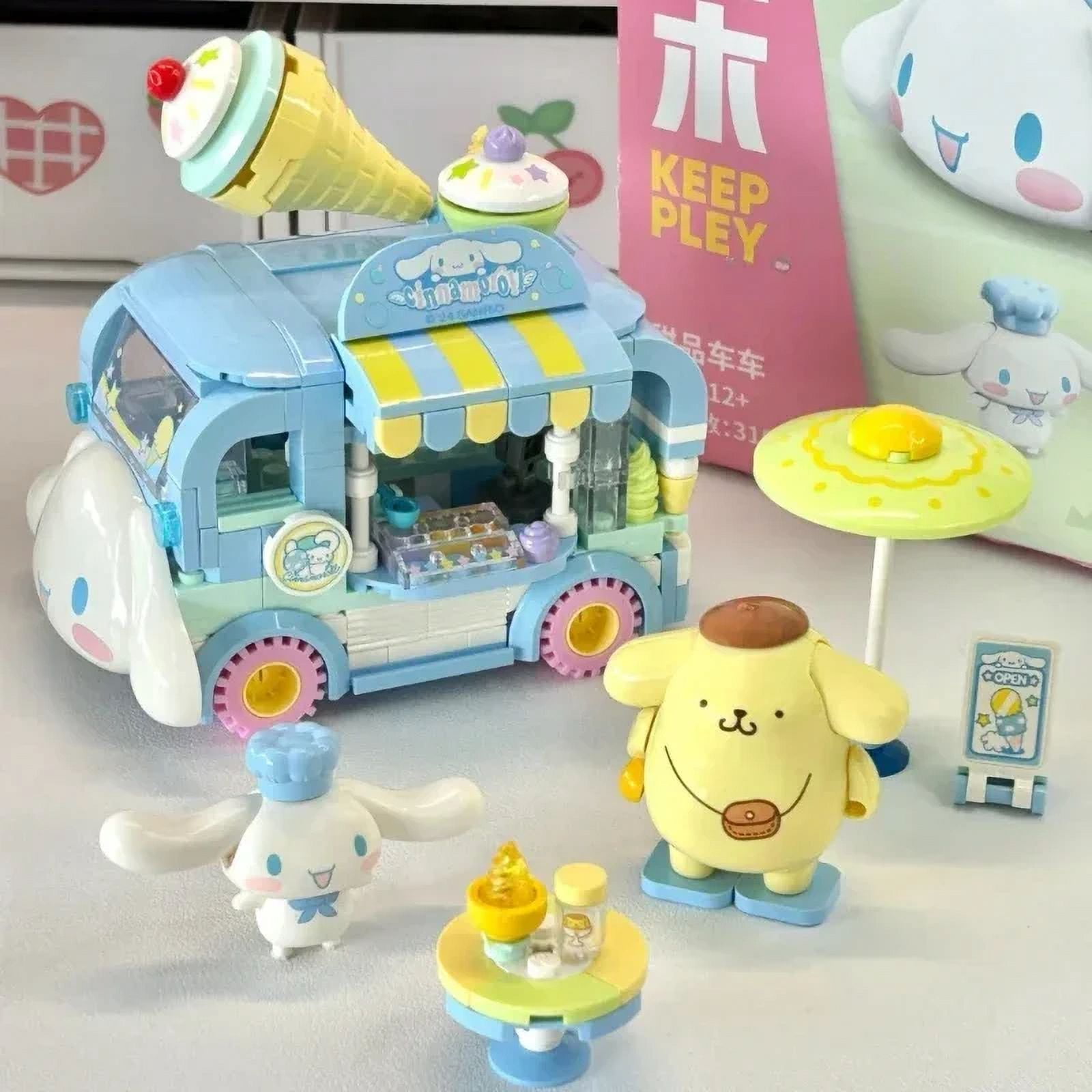 Bloques de construcción Keeppley Sanrio Mini Car Hello Kitty ...