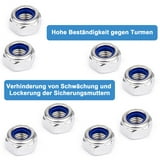 Hex Nuts M8, DIN 985 Hex Nuts A2-70 Stainless Steel Self-Locking Nuts ...