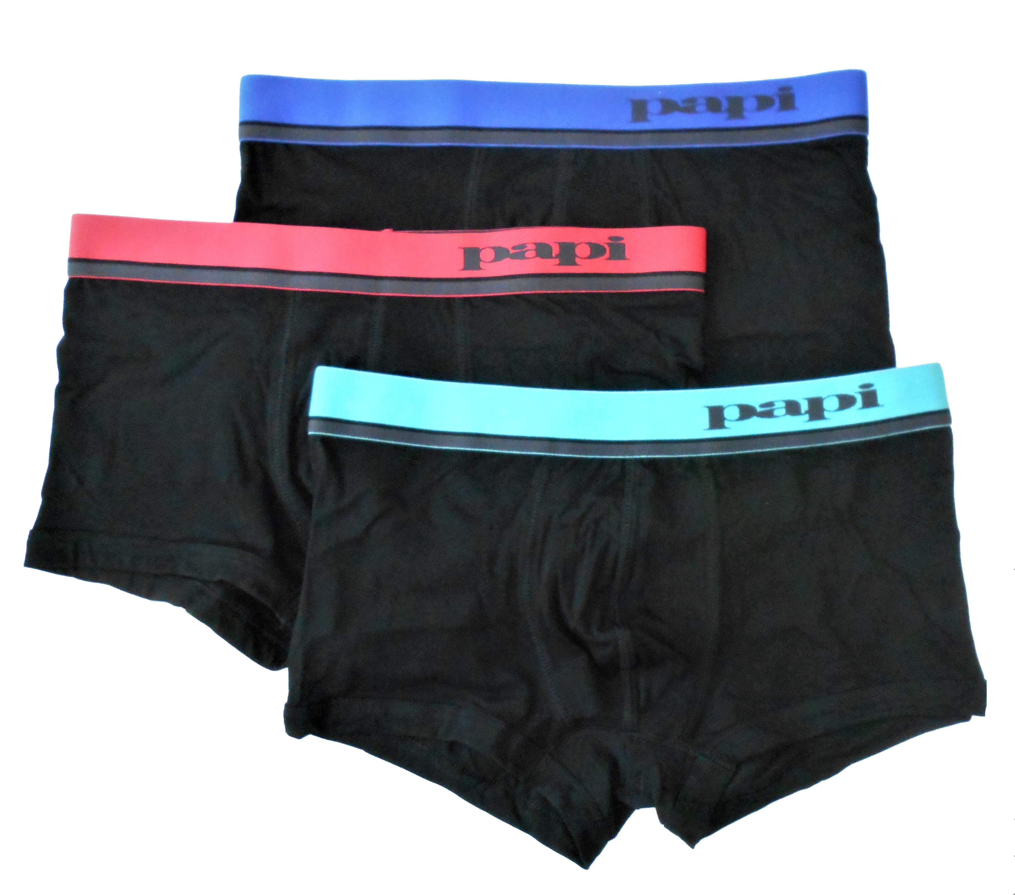 PAPI BRAZILIAN TRUNKS 3 PACK MEN'S - 527 MULTI - MEDIUM - UNDERWEAR ...