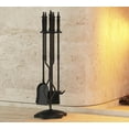 Fireplace Tools Set 5 Pieces Black Wrought Iron Fire Tool Set for ...