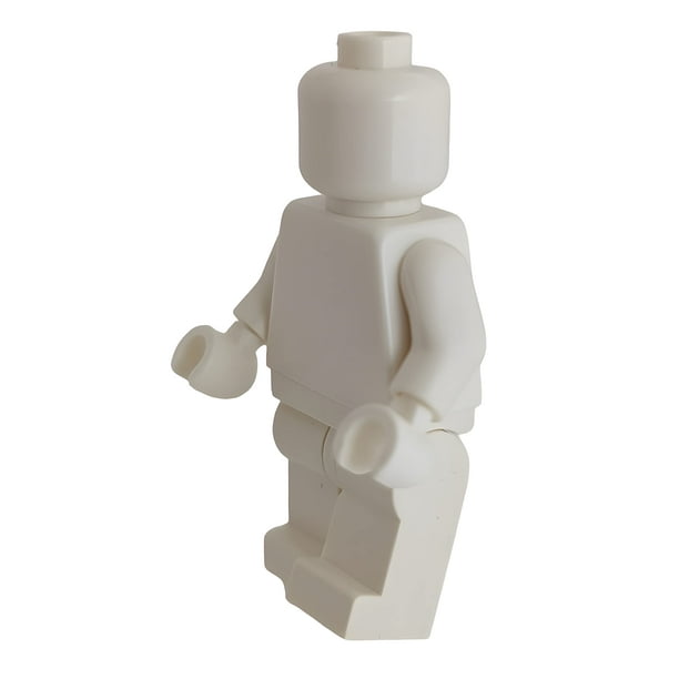 LEGO Minifigure Plain All White Monochrome Head Body Torso Arms Hands ...