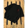 Black 8 Oversized Graphic Short Sleeve T-Shirt With Red Ace Of Spades ...